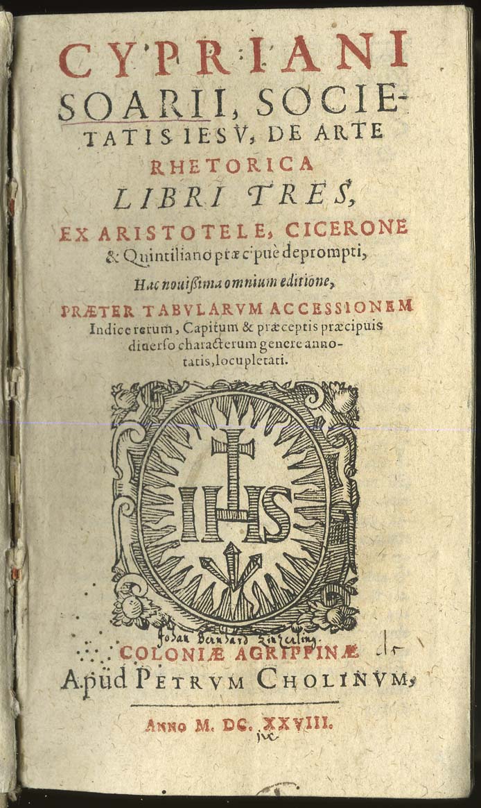 LIBRIS - Cypriani Soarii , societatis ...